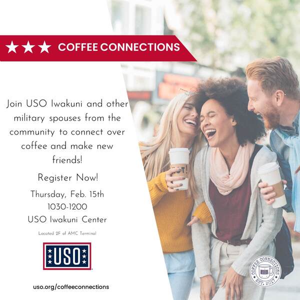 USO Iwakuni Coffee Connections Galentines • USO Japan