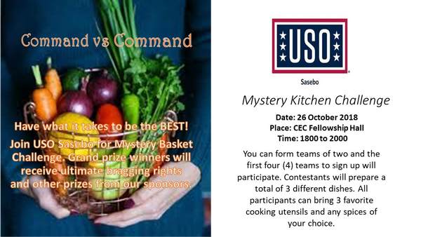 USO Sasebo Mystery Kitchen • USO Japan